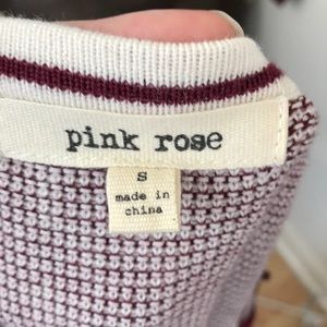 Pink Rose | Sweaters | Vintage Style Pink Rose Knit Top | Poshmark